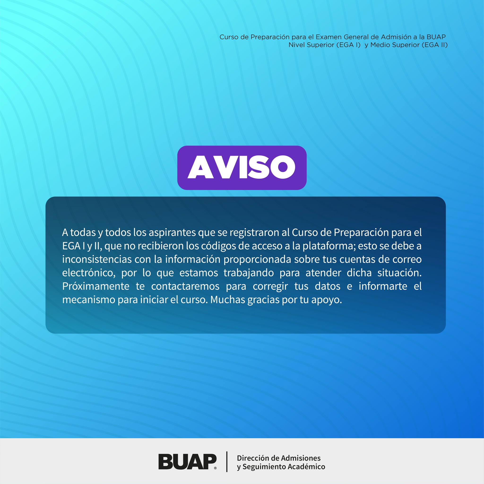 Curso de Preparación para el Examen General de Admisión de la BUAP 2022
